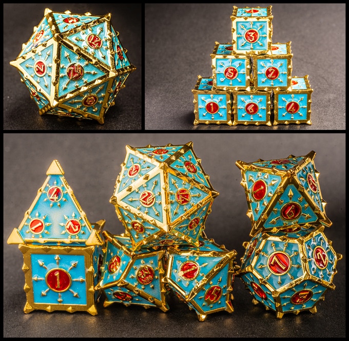 Tabletop Fix: Epic Dice Designs - Heavy Metal Dice Collection Kickstarter