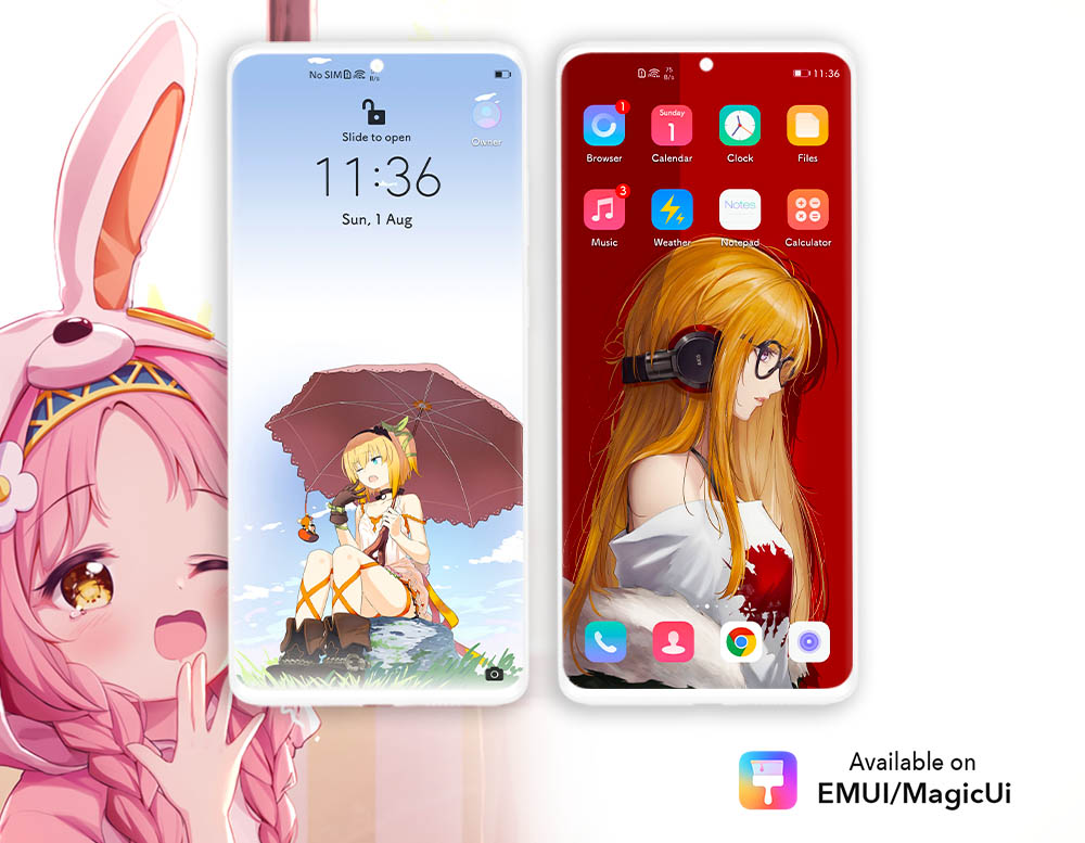 [EMUI THEME] Anime Style 2 EMUI 10/11 & Magic Ui 3/4 Theme