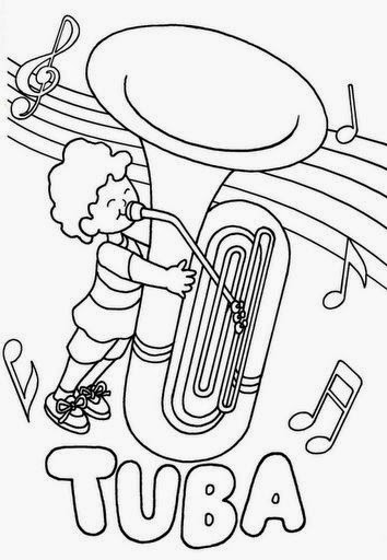 Dibujos para colorear. Maestra de Infantil y Primaria.: Instrumentos de ...