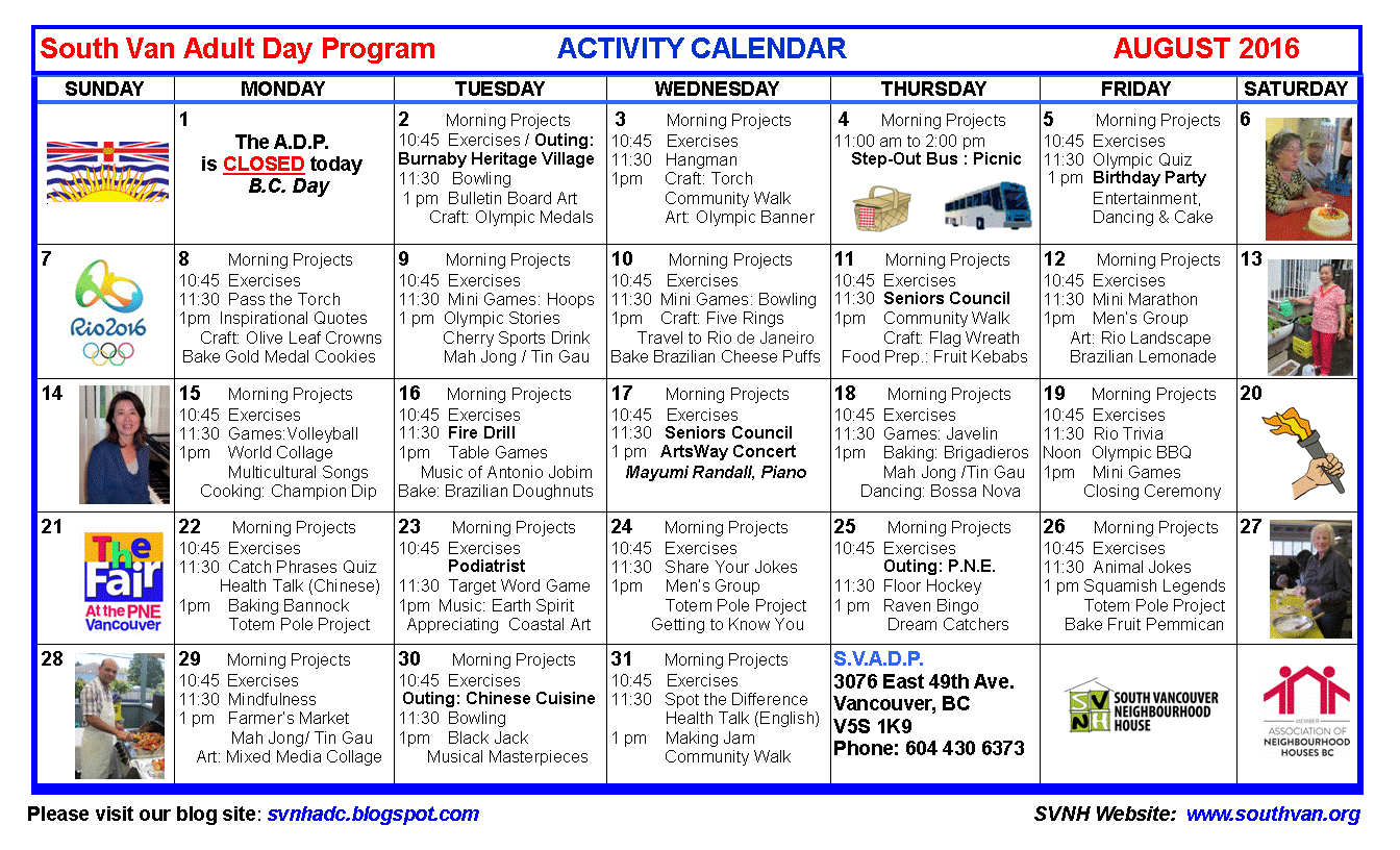 South Vancouver and Beulah Gardens Adult Day Programs: South Vancouver ...