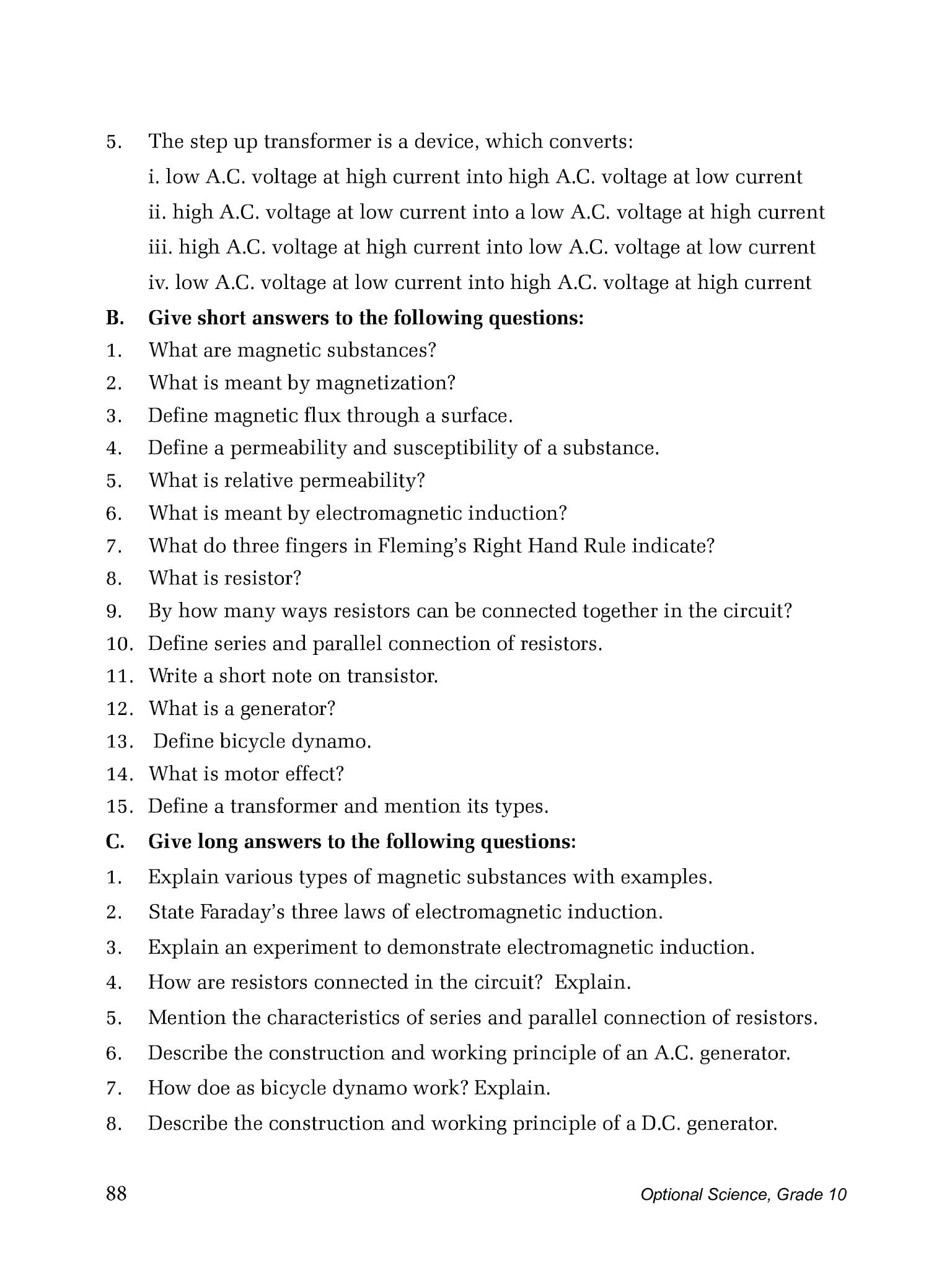 Optional-Science-Grade-10