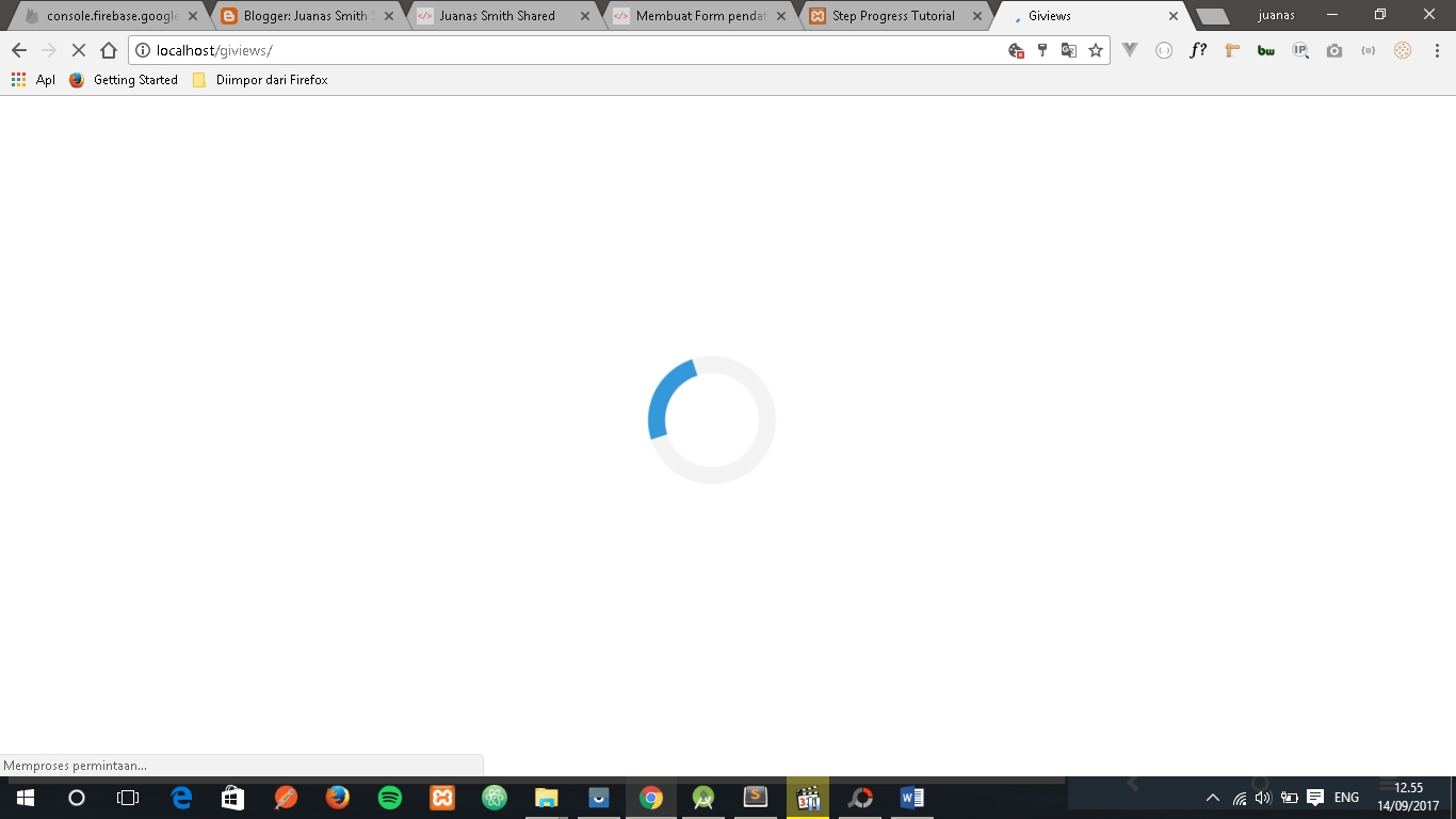 Menambahkan animasi Loading ketika halaman sedang di muat - Autodika