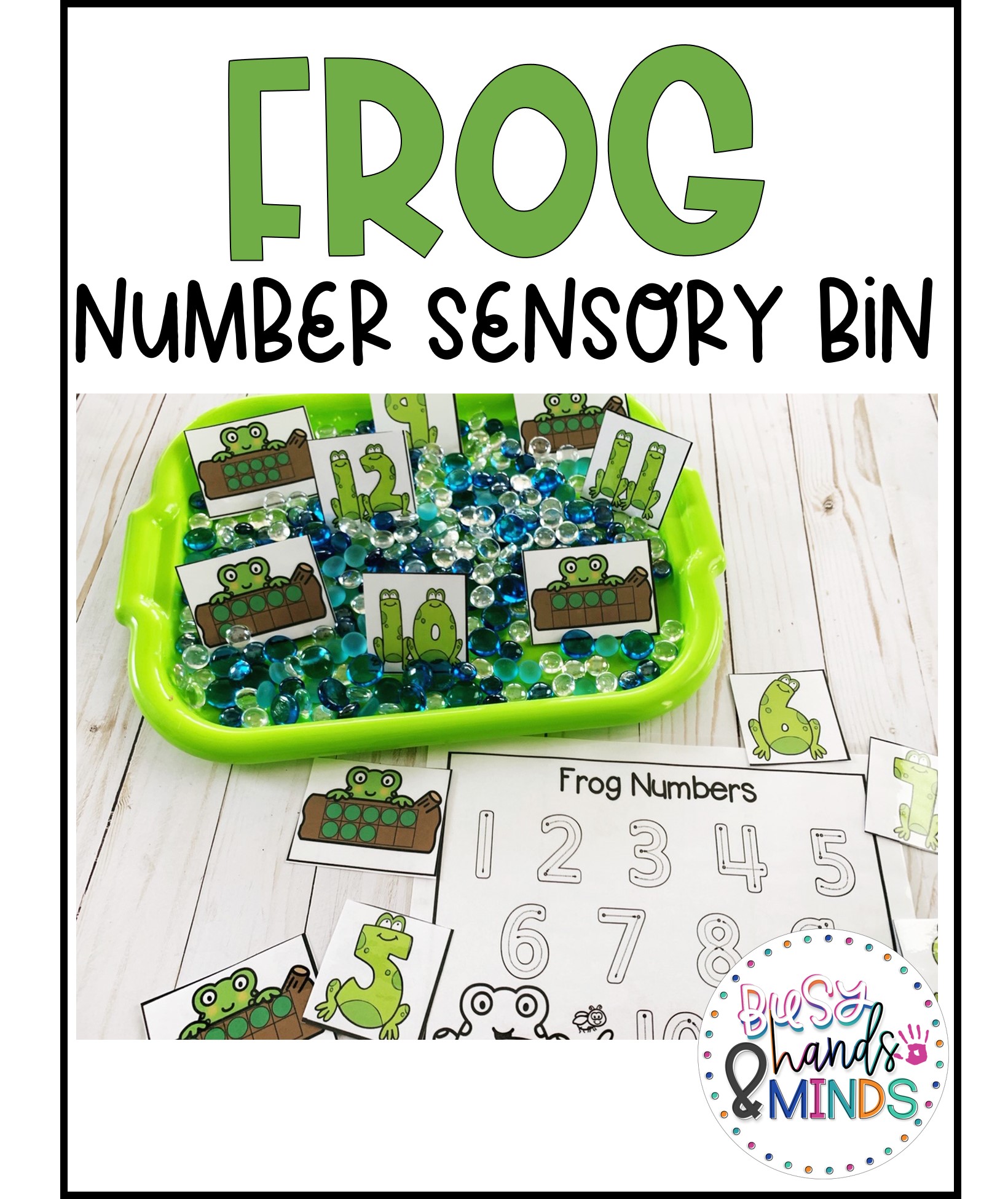 Number Sensory Bins | Busy Hands and Minds