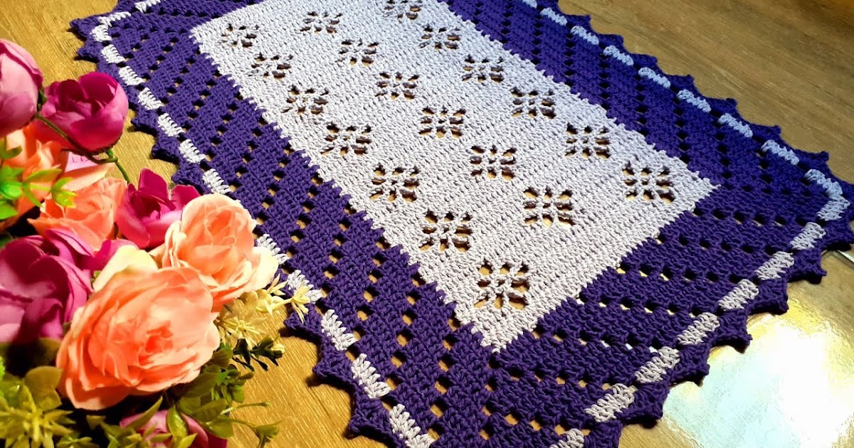 Como fazer tapete retangular de crochê passo a passo - Ver e Fazer
