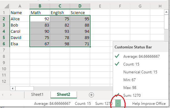 Excel - Automatic calculation