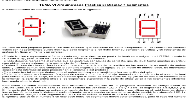 Computación: Display 7 segmentos, apunte 2
