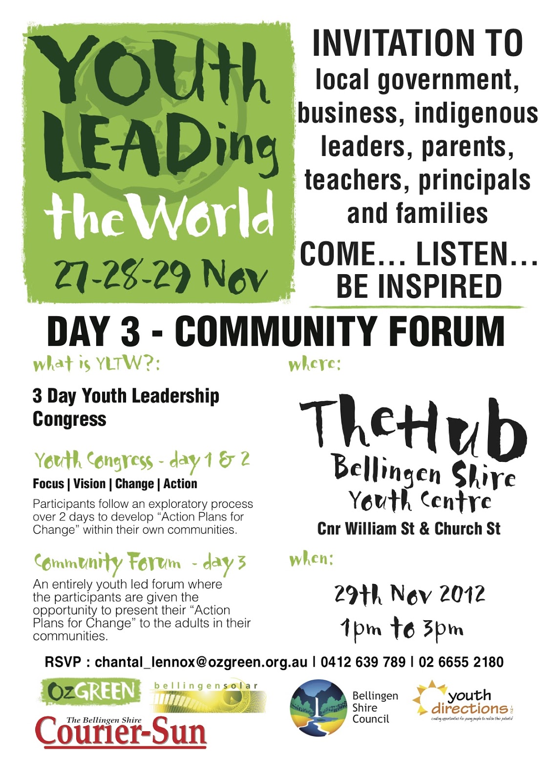 Bellingen information: November 2012