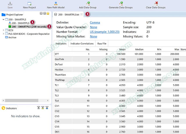 Làm quen công cụ và cách chạy phần mềm SMARTPLS 3 - Phạm Lộc Blog