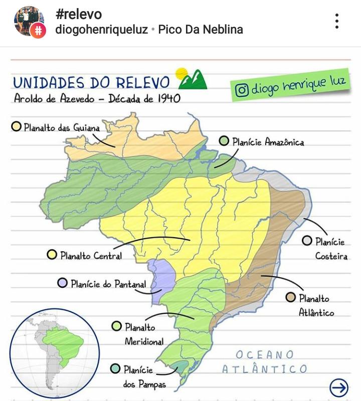 FÓRMULA GEO: O relevo do Brasil explicado e com mapas
