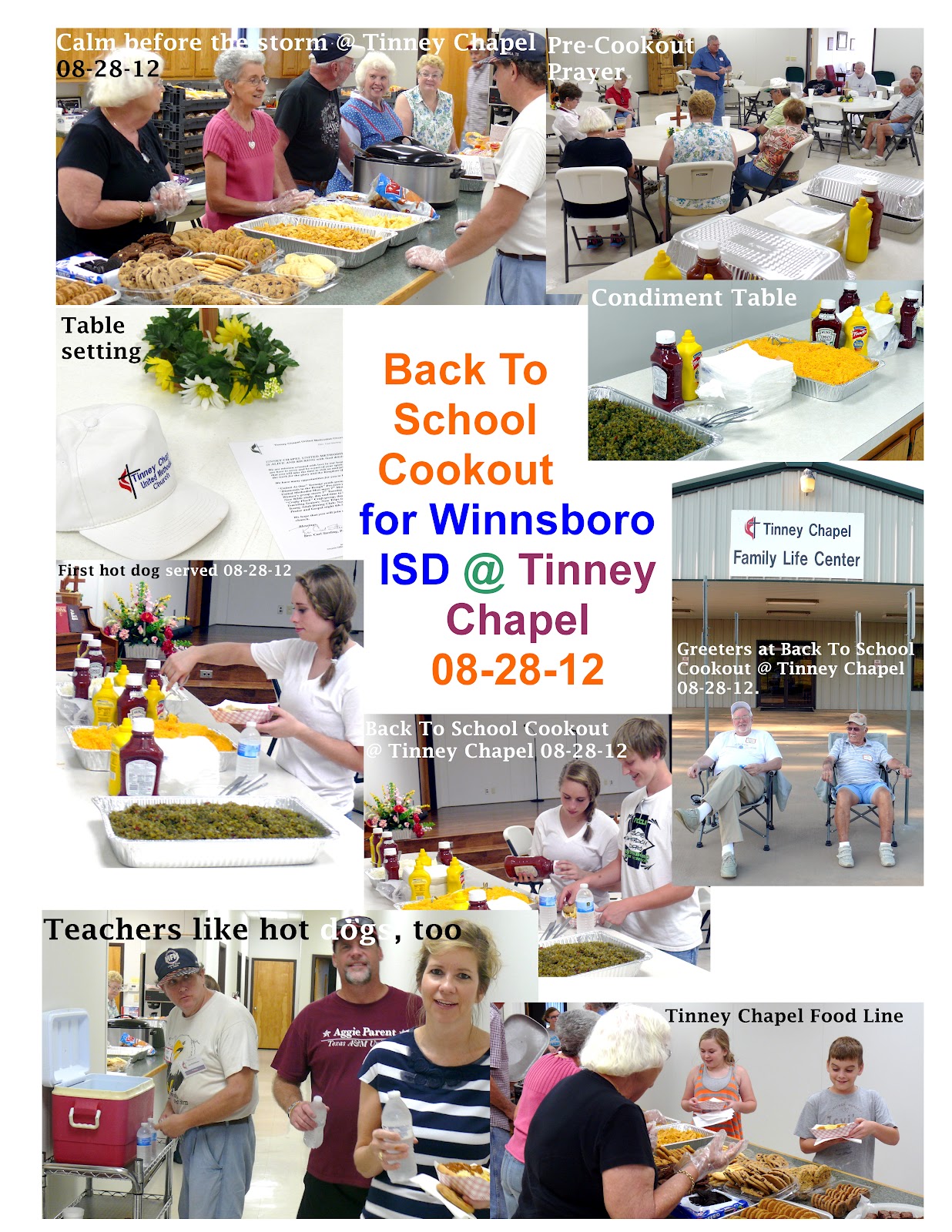 Tinney Chapel Today: Back To School Cookout Sizzles @ Tinney Chapel