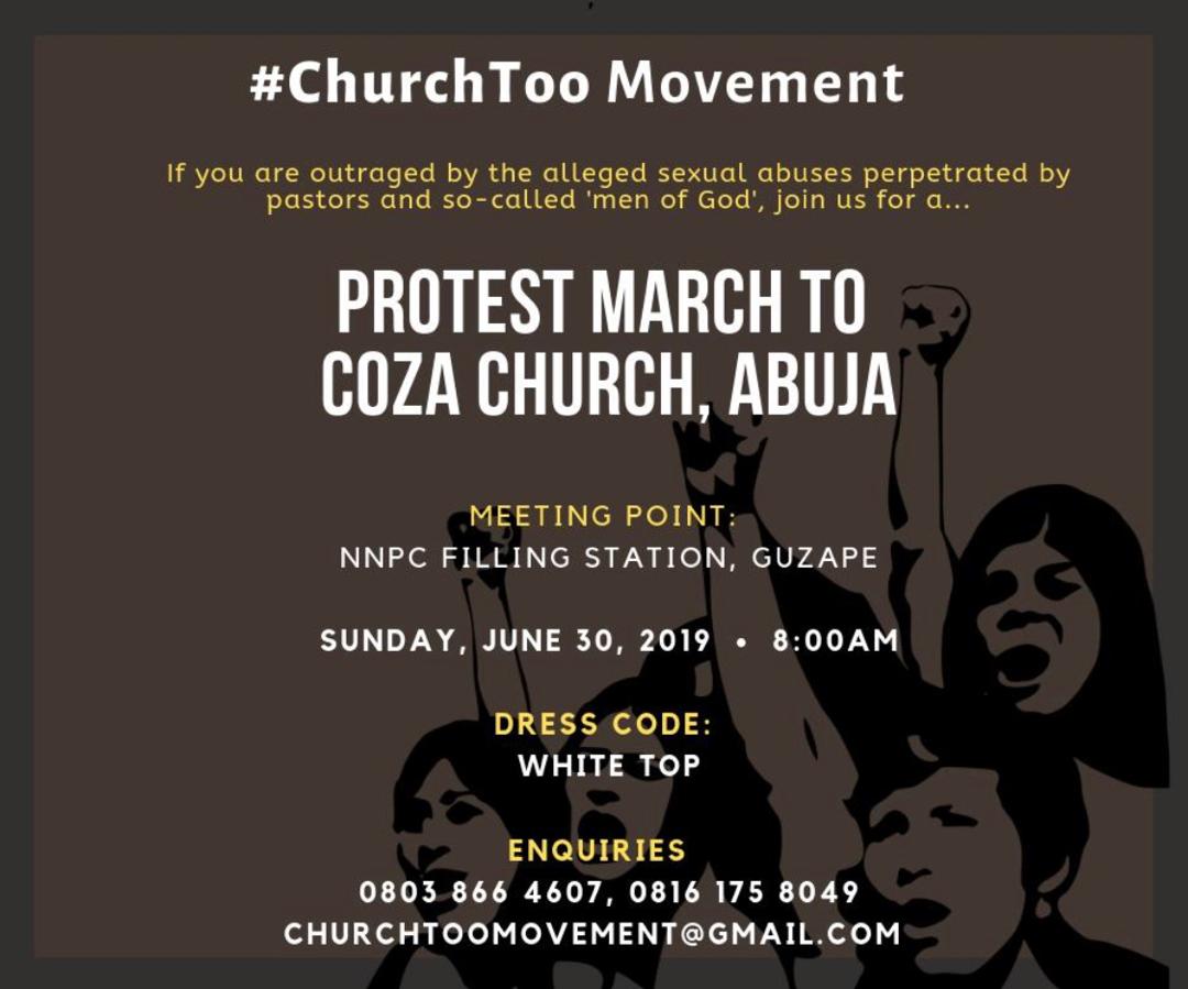 Rape scandal ( Photos + Video): Amid COZA’s tight security, protesters ...