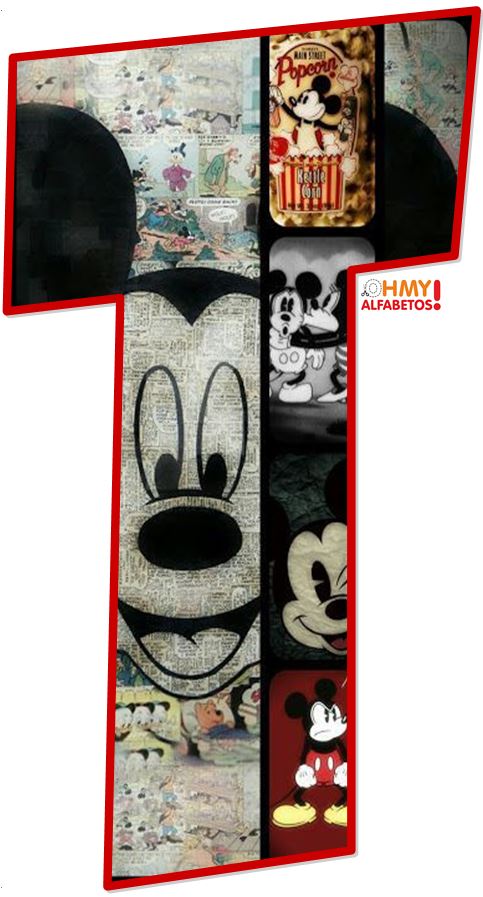 Abecedario de Escenas de Mickey Mouse. Mickey Mouse Abc. - Oh my Alfabetos!