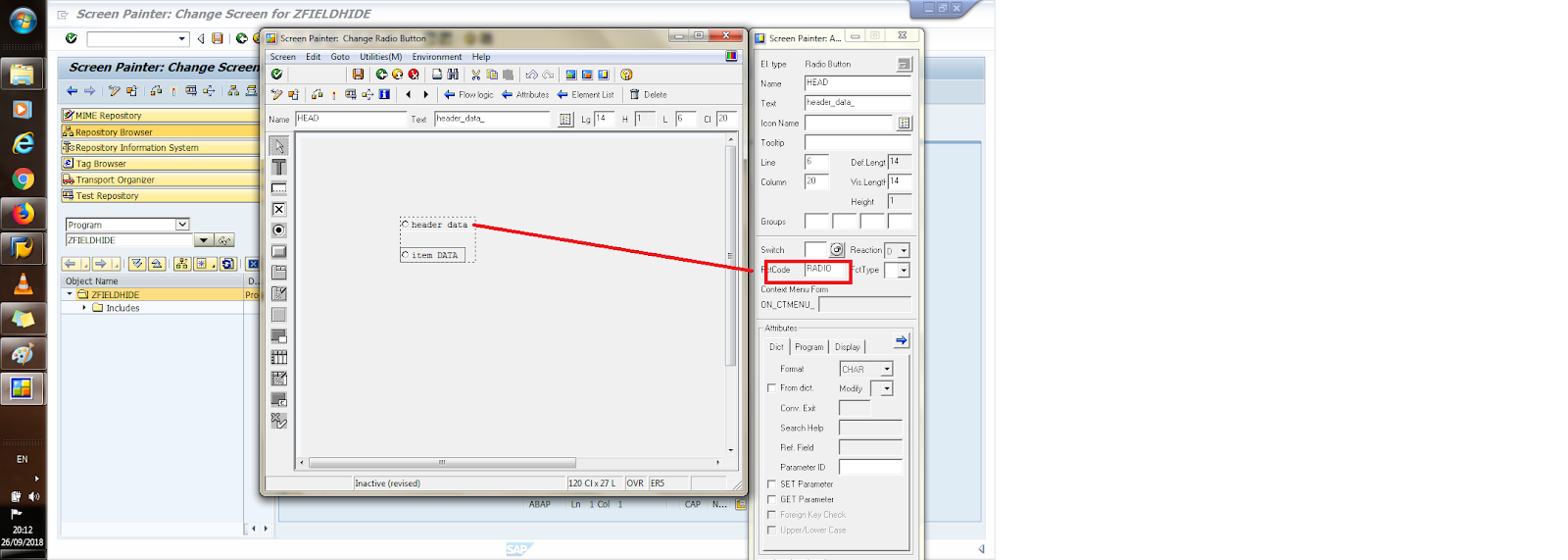 Sap For Abapers Radio Button In Module Pool Programdialog Programing