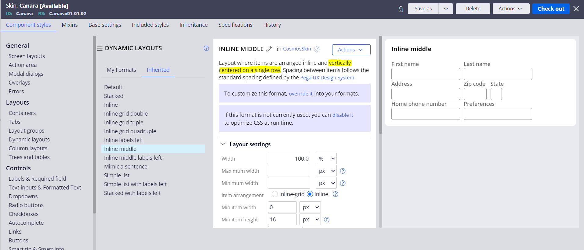 Pega Learnings: How to use inline layouts in Pega