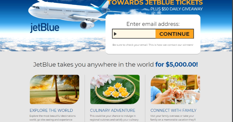 WIN JETBLUE TICKETS