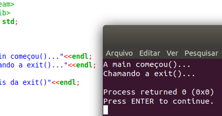 A função exit() do C++ - C++ Progressivo