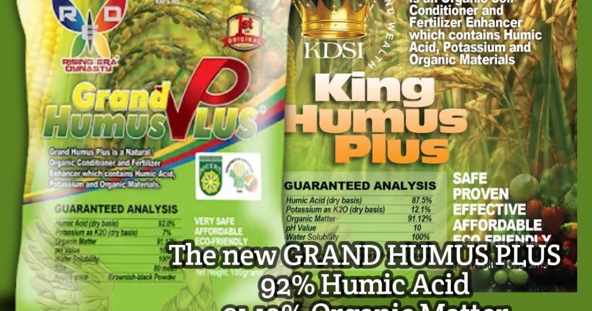 HUMIC ACID SUBSTANCE PACKED IN GRAND HUMUS PLUS