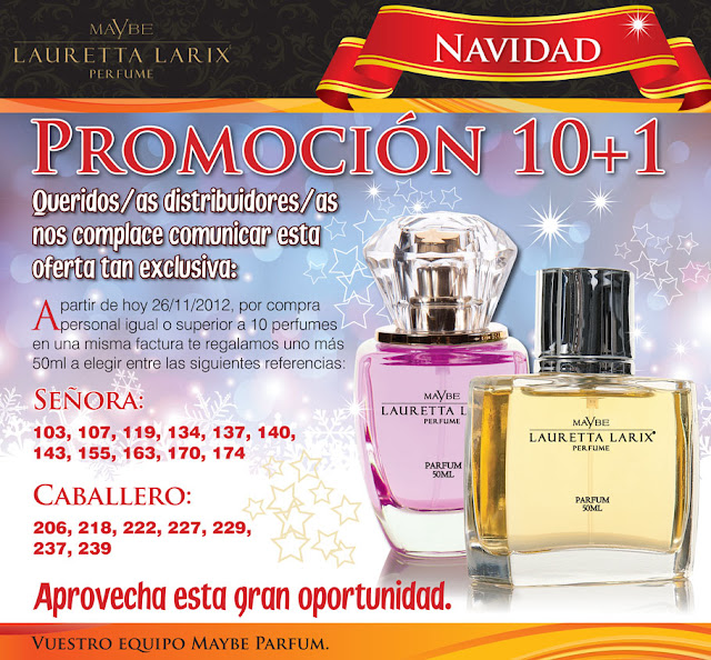 Maybe Lauretta Larix Perfume: Maybe Parfum - Promoción 10+1 Navidad