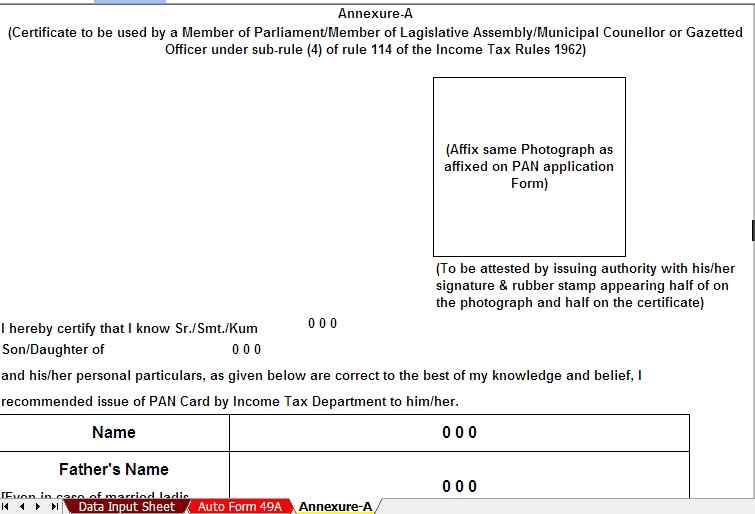What is the PAN? Download Automated Pan Card Application Form 49A in ...