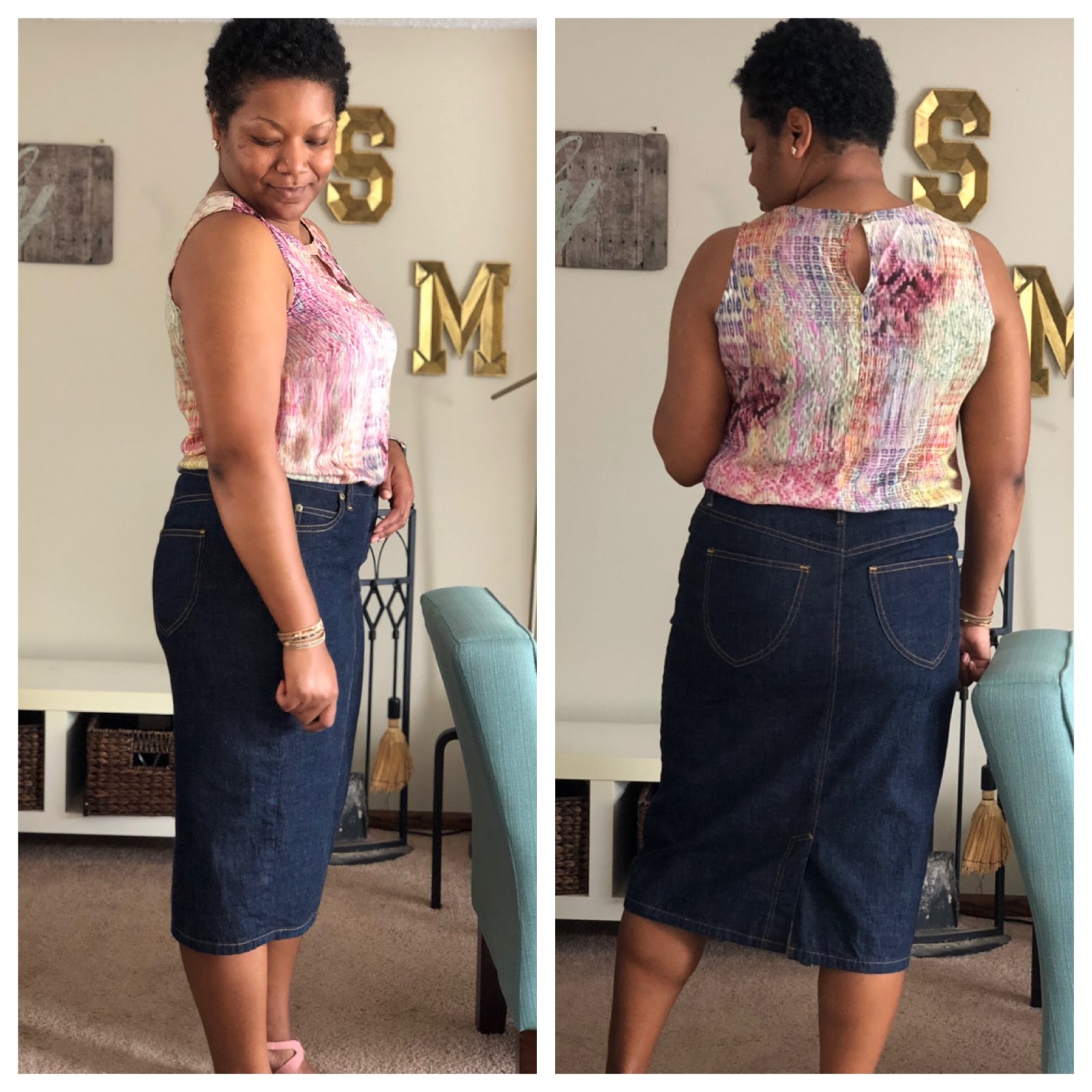 Dressmaking Debacles: Simplicity 1430 top and Burda 6769 denim skirt ...