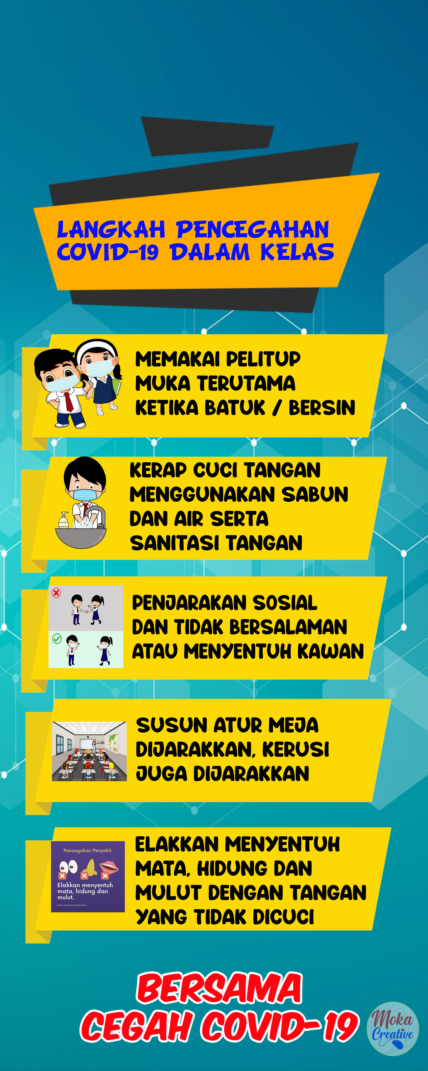 Design banner dan bunting Selamat Kembali ke sekolah percuma! ~ Cikgu Moka