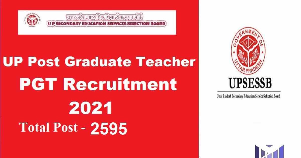 UP PGT Teacher 2021 online Apply