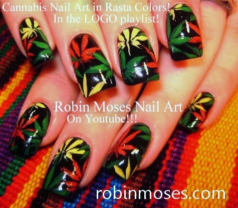 Nail Art by Robin Moses: "cannabis cup 2014" "nail art" "420 nail art ...