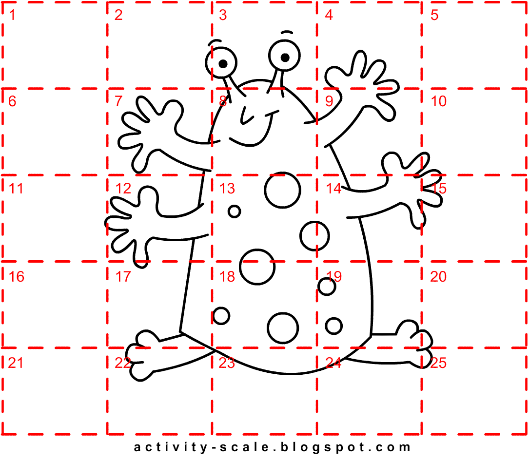 Kids Printable Drawing Activity: Alien Activity for kids