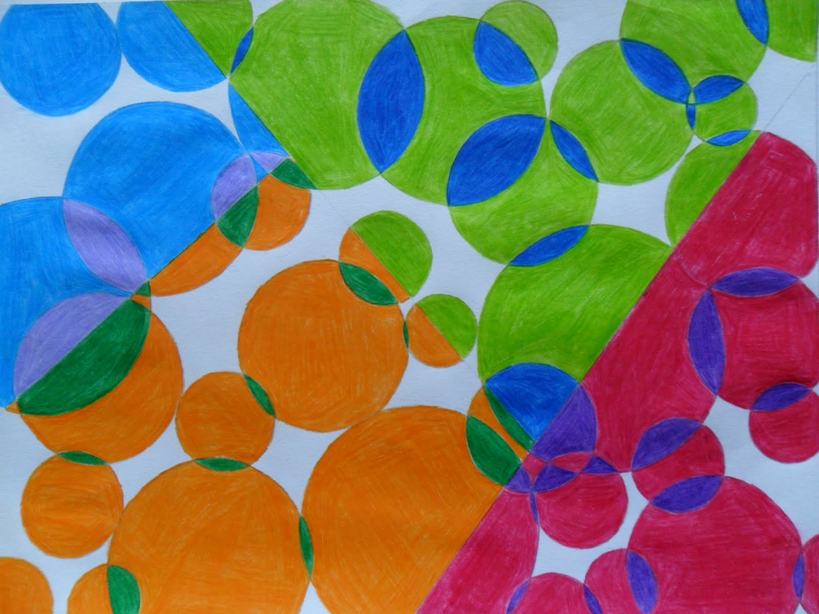 ARTE Y PLASTICA: Composicion con Circulos