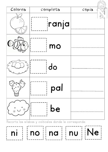 Mi cuadernillo de sílabas para imprimir