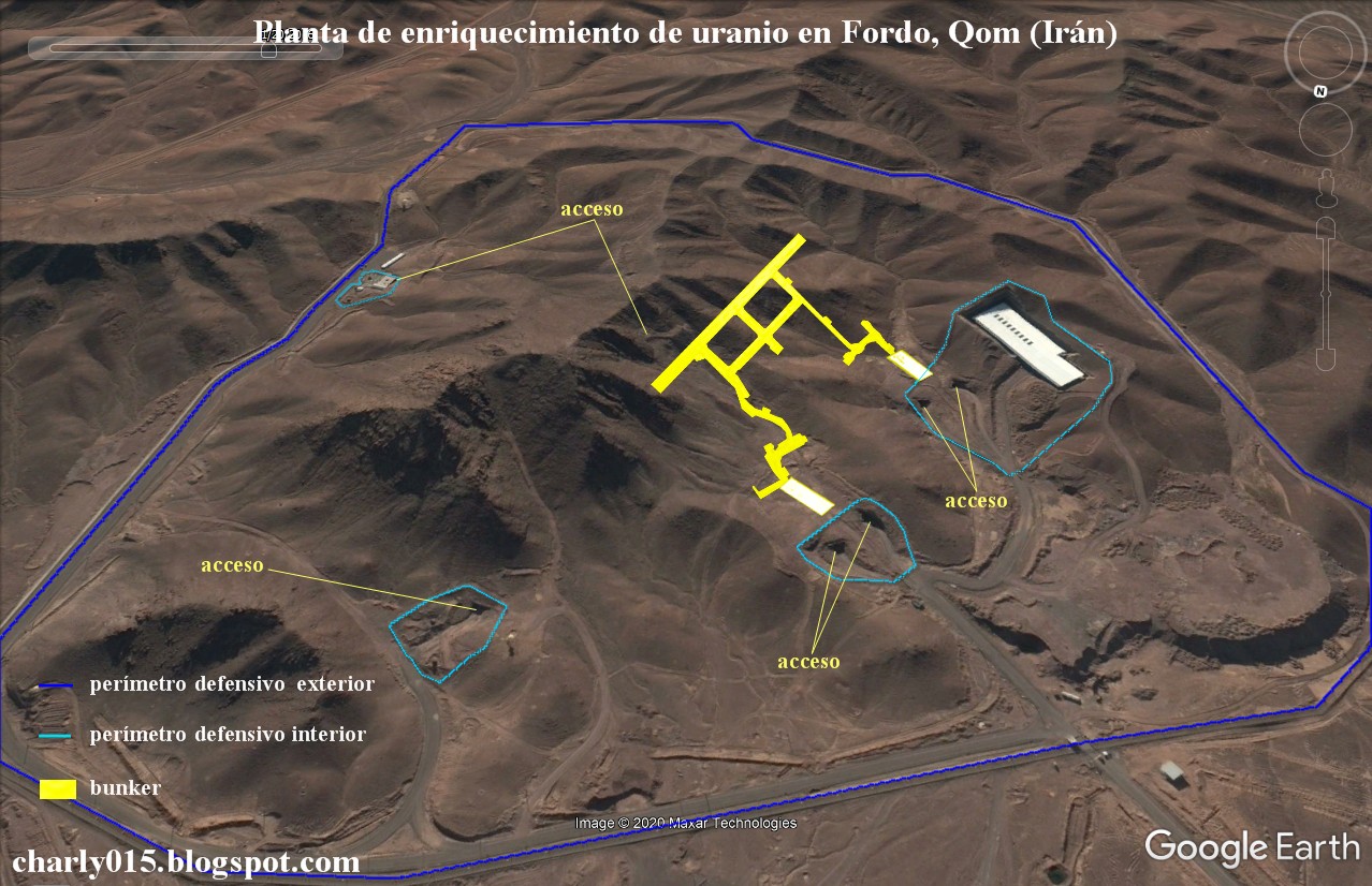 Análisis Militares: La instalación Nuclear de Fordo, Irán (actualizado)