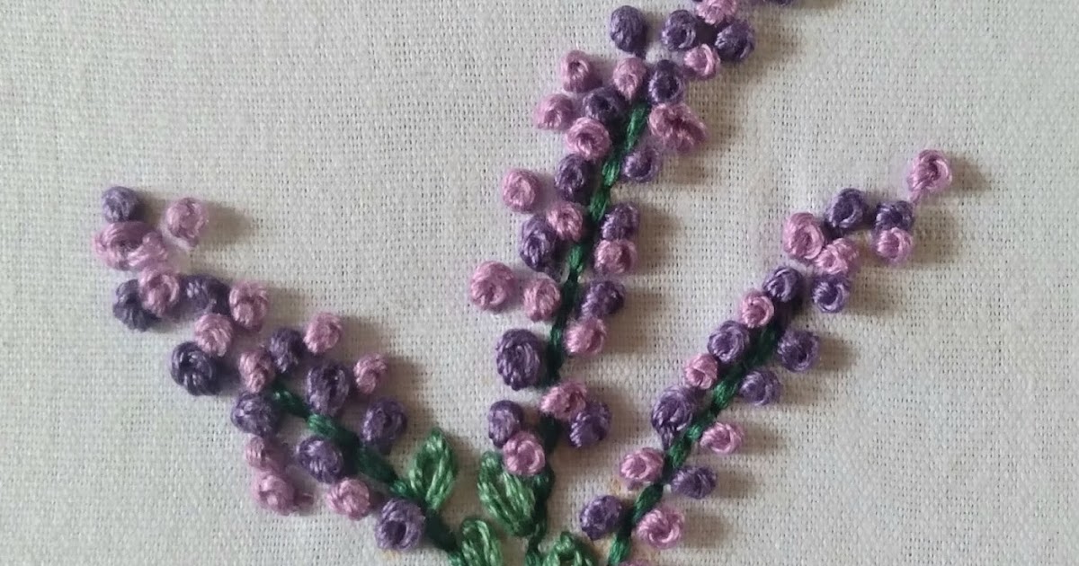 MY CRAFT WORKS: Embroidery Design - Colonial Knot stitch