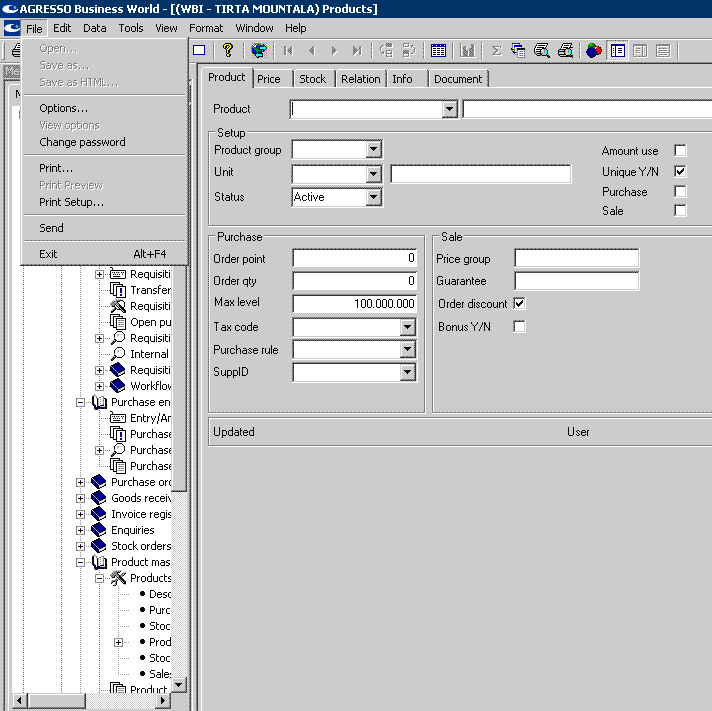 AGRESSO ERP COMMANDS/SHORTCUTS MENU WISE ~ SHORTCUT SPOT