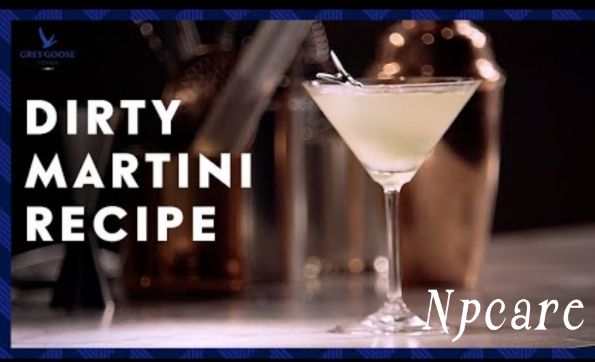 Dirty martini cocktail recipe - simple cocktail recipe using vodka