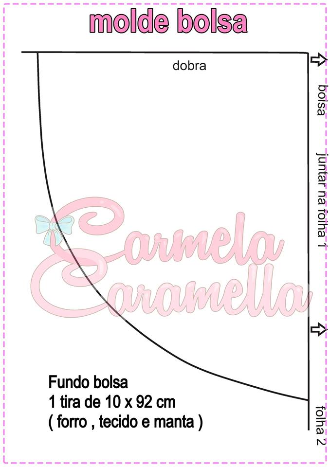 Molde de bolsa grátis - Feltro e moldes para artesanato