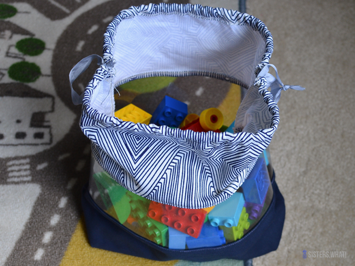 See Through Drawstring Toy Bag and LEGO - Sisters, What!