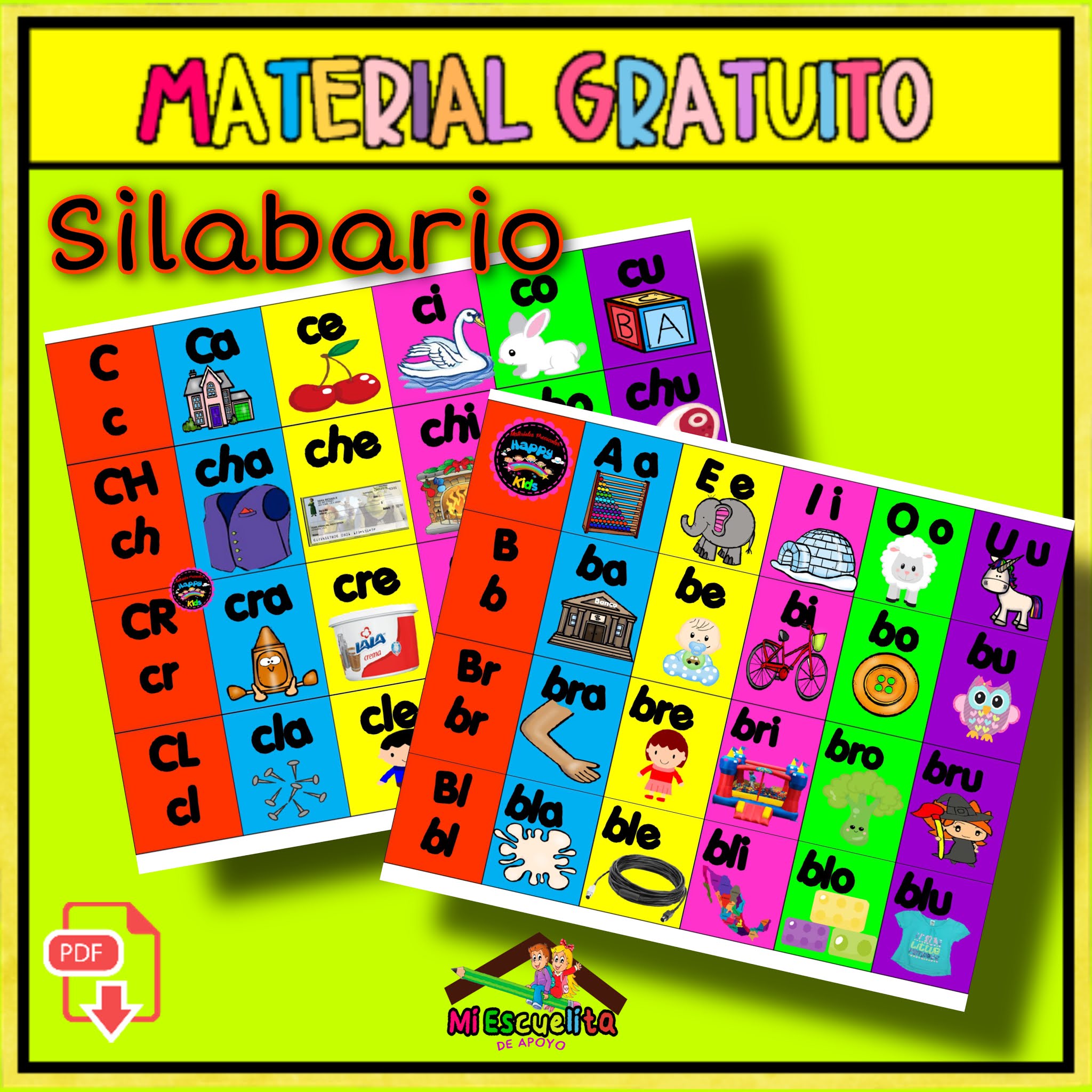 Silabário Para Imprimir Pdf - RETOEDU