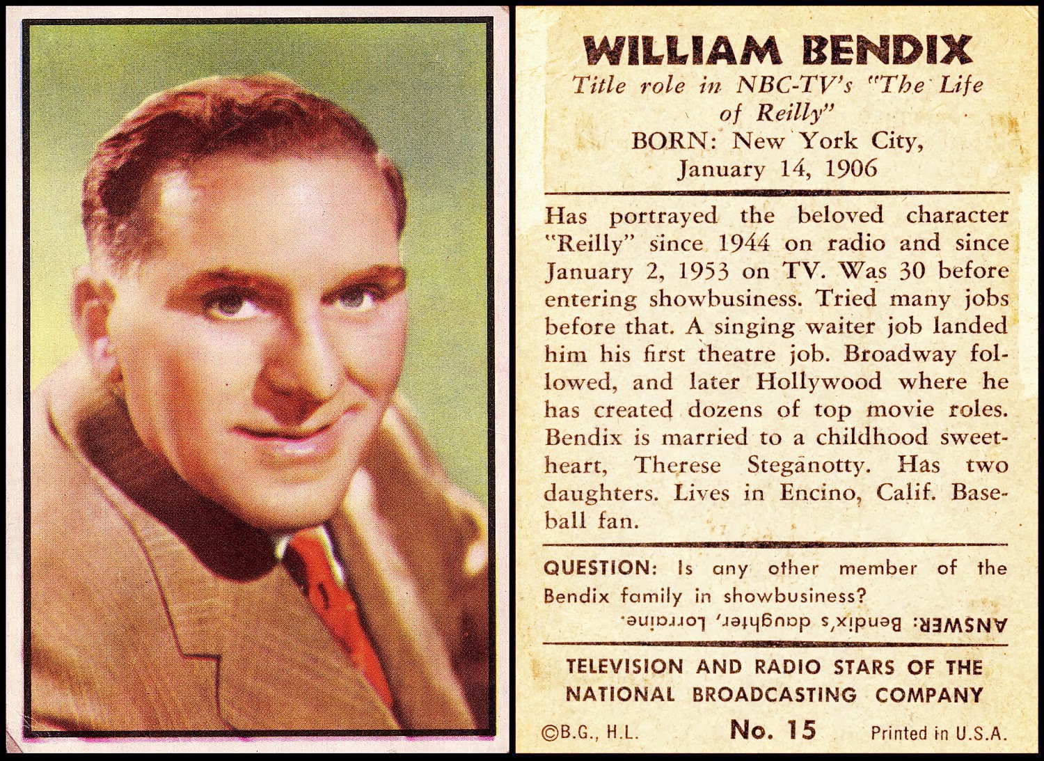 Zontar of Venus: William Bendix
