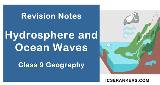 Revision Notes for Hydrosphere and Ocean Waves Class 9 Geography ICSE