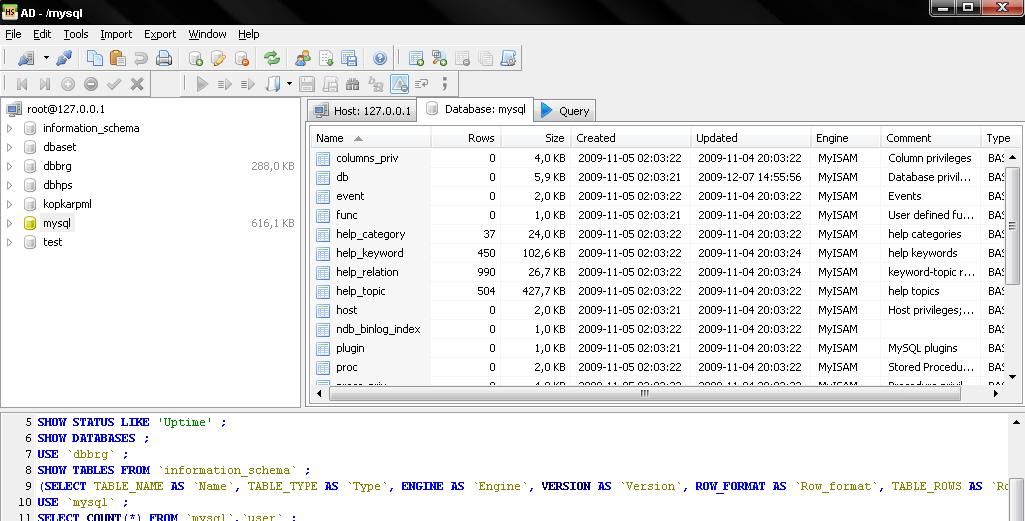 Access MySQL using HeidiSQL | Tutorial Microsoft Visual Foxpro 9