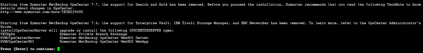 Veritas NetBackup OpsCenter upgrade ~ Solaris Operating System