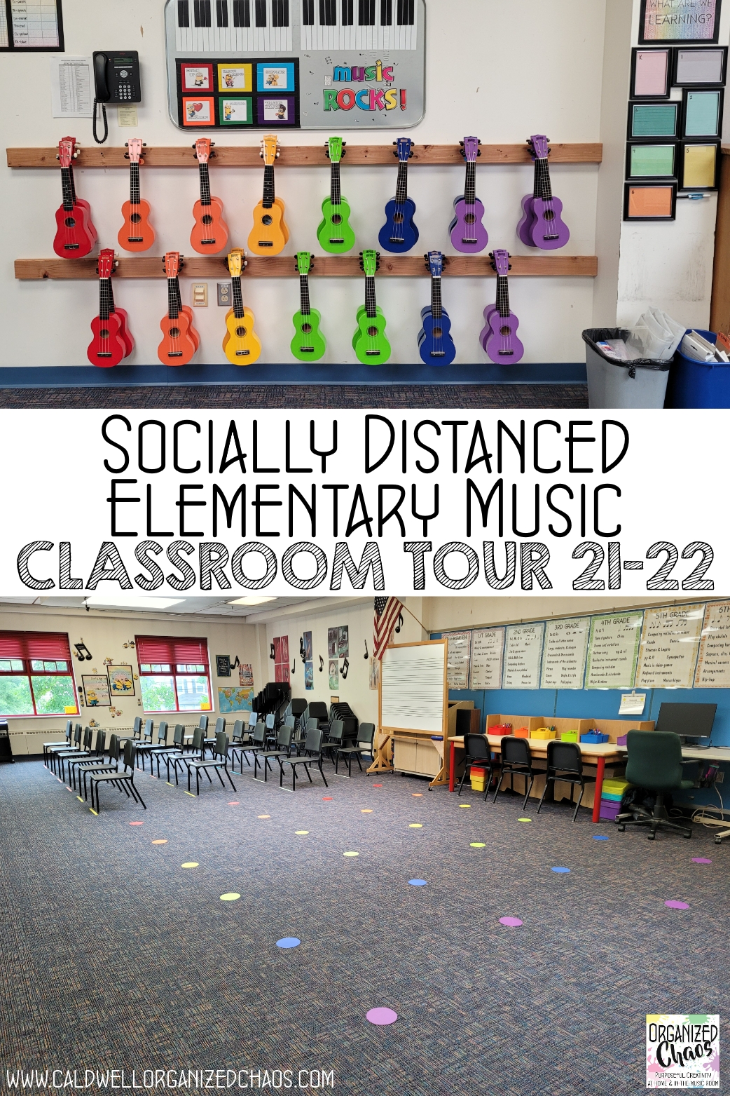 Elementary Music Classroom Tour 2021-22 | Organized Chaos