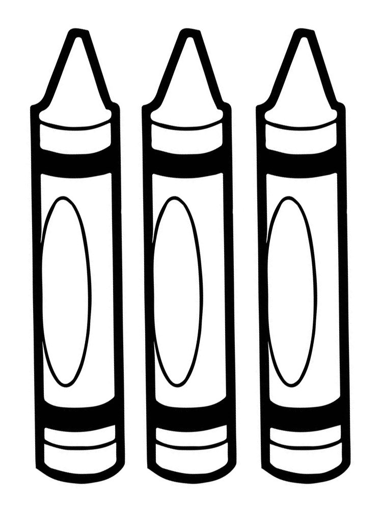 Collection Crayon Coloring Pages Printable For Kids - Fun, Free and Easy