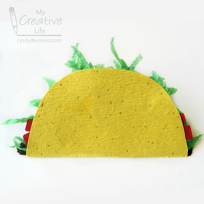 Cindy deRosier: My Creative Life: Taco Tuesday: Paper Taco Craft