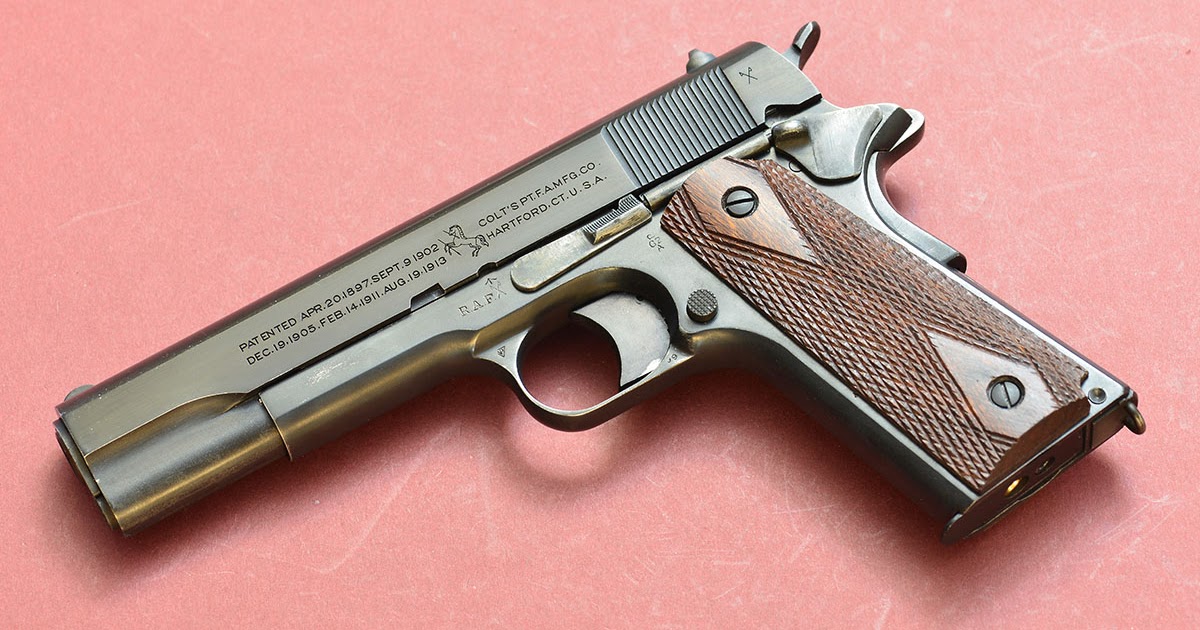 WW1 COLT M1911 .455 Webley R.A.F. Royal Air Force_KJ