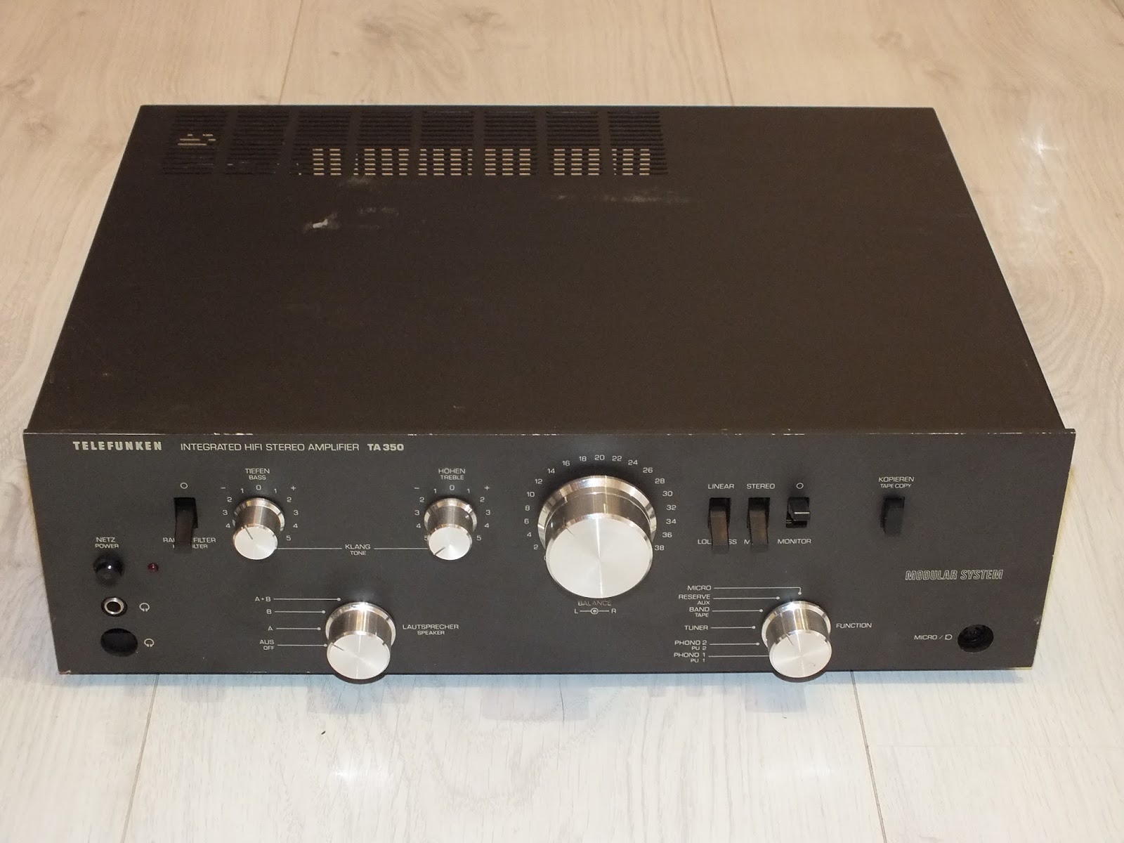 Infrequent Sound [sex.tex] technology: Telefunken TA-350 Integrated ...
