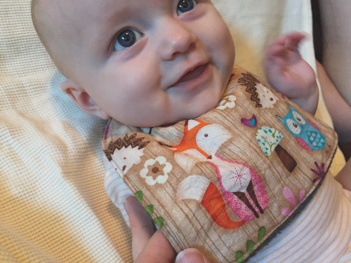 The Cozy Life: Baby Bib Tutorial (0-3 Months)