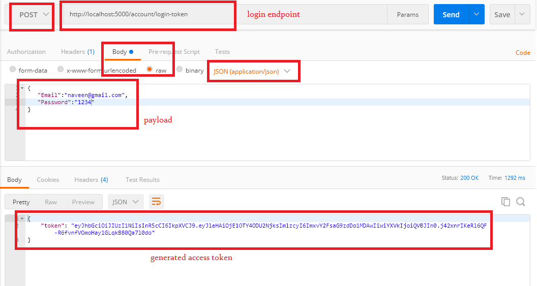 .Net Core Authentication Using JWT(JSON Web Token)