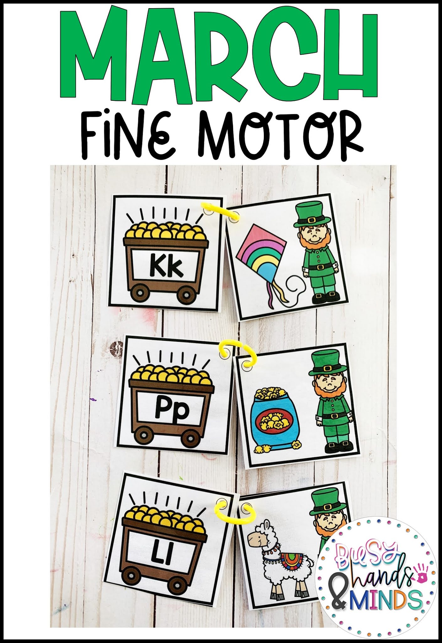 March Fine Motor Task Boxes | Busy Hands and Minds