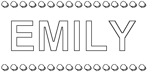 Blog de Biologia: Coloring Page First Name Emily